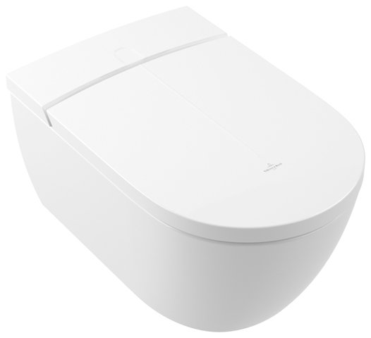 Villeroy & Boch ViClean-I100, Dusch-WC spülrandlos mit WC-Sitz ...